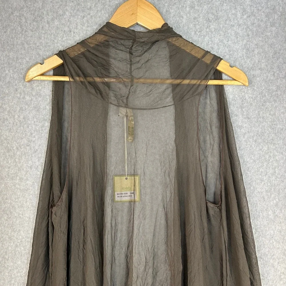 Comfy USA | Jackets & Coats | Comfy Usa Sheer Mesh Duster Vest Topper ...